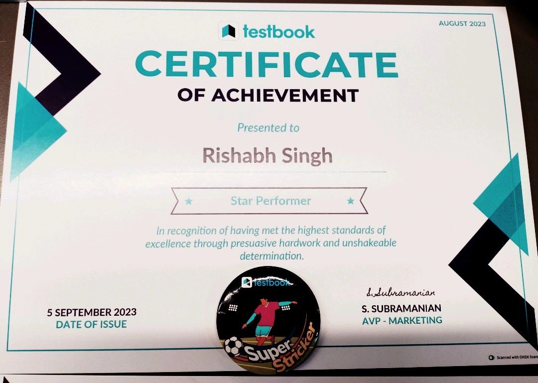 Rishabh Singh on LinkedIn: Thank You for all the support and guidance ... Rishabh Singh on LinkedIn: Thank You for all the support and guidance ...