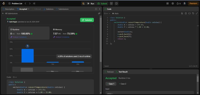 Resolved Temperature LC - 2469 problem with #100daysofcode | Sahil ... Resolved Temperature LC - 2469 problem with #100daysofcode | Sahil ...