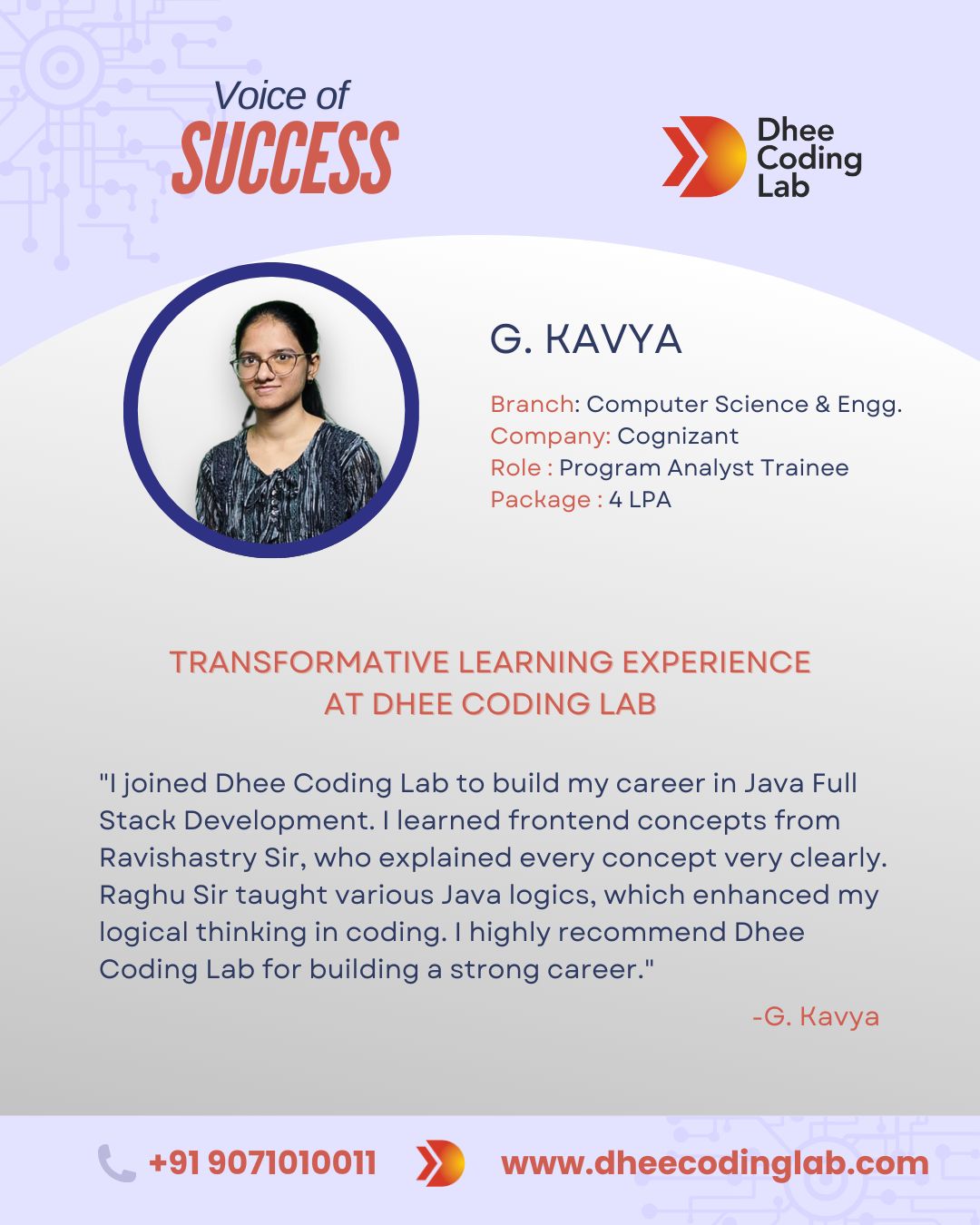 #dheecodinglab #successstory #placements | Dhee Coding Lab #dheecodinglab #successstory #placements | Dhee Coding Lab