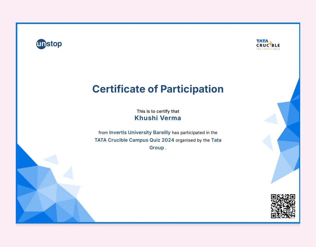 Khushi Verma posted on LinkedIn Khushi Verma posted on LinkedIn
