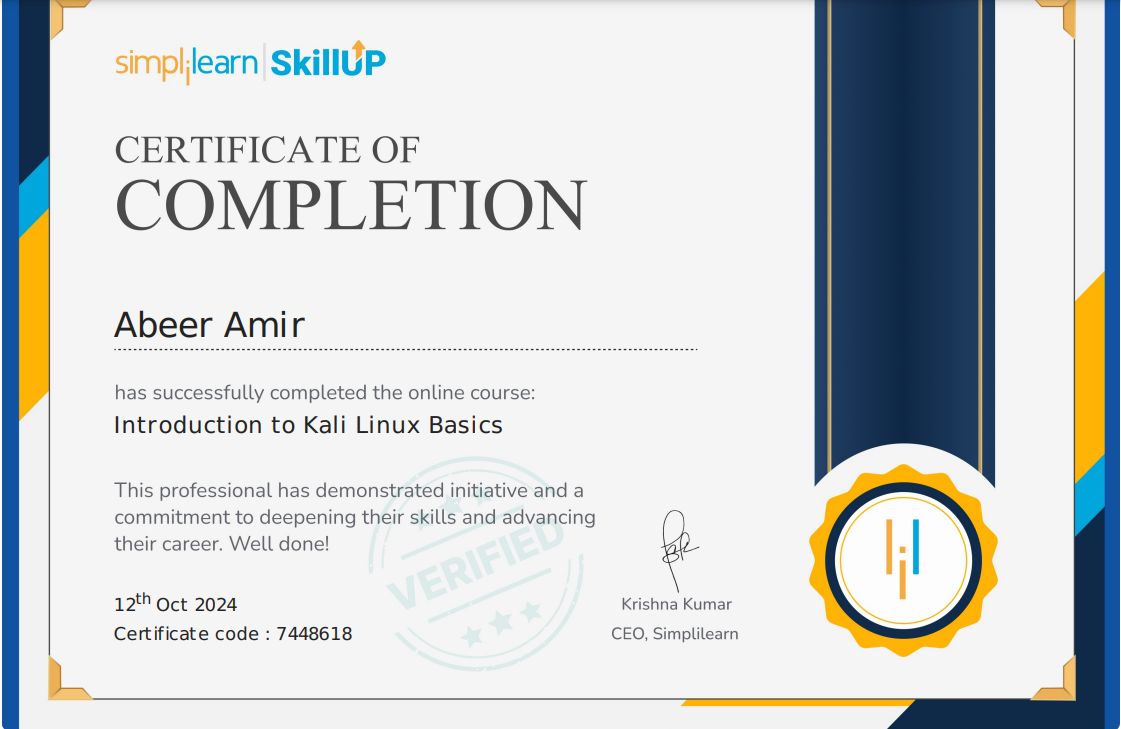 Abeer Amir on LinkedIn: #kalilinux #penetrationtesting #cybersecurity # ... Abeer Amir on LinkedIn: #kalilinux #penetrationtesting #cybersecurity # ...