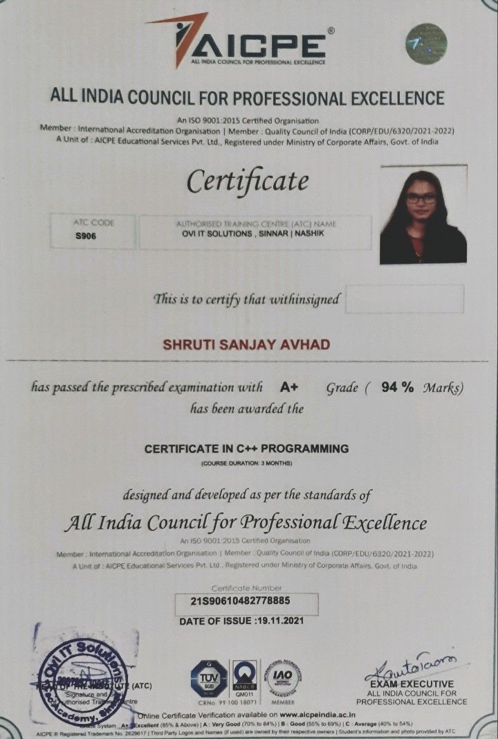 Shruti Avhad on LinkedIn: #c #programming #skill #skilldevelopment # ... Shruti Avhad on LinkedIn: #c #programming #skill #skilldevelopment # ...