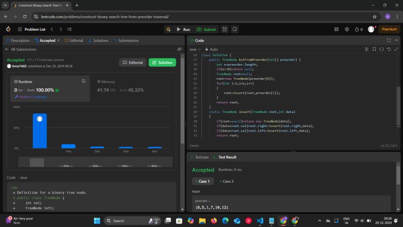 Amul Arora on LinkedIn: #100daysofcode #leetcode #binarysearchtree # ... Amul Arora on LinkedIn: #100daysofcode #leetcode #binarysearchtree # ...