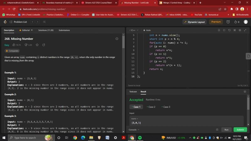 Rohan Rathod on LinkedIn: Day 8/50 Solved the POTD on gfg this time on ... Rohan Rathod on LinkedIn: Day 8/50 Solved the POTD on gfg this time on ...