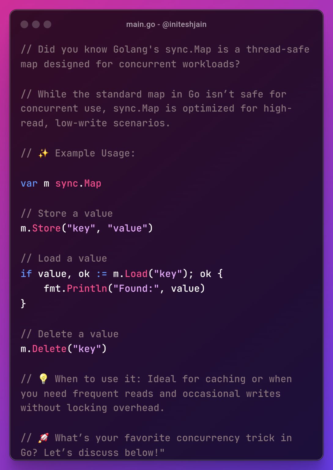 Nitesh Jain on LinkedIn: #golang #programmingtips #concurrency # ... Nitesh Jain on LinkedIn: #golang #programmingtips #concurrency # ...