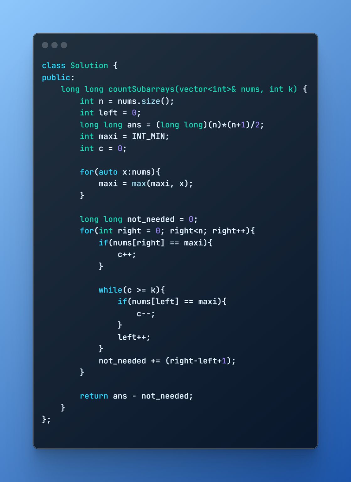 Luv Patel on LinkedIn: Today's POTD Leetcode: 2962. Count Subarrays ... Luv Patel on LinkedIn: Today's POTD Leetcode: 2962. Count Subarrays ...