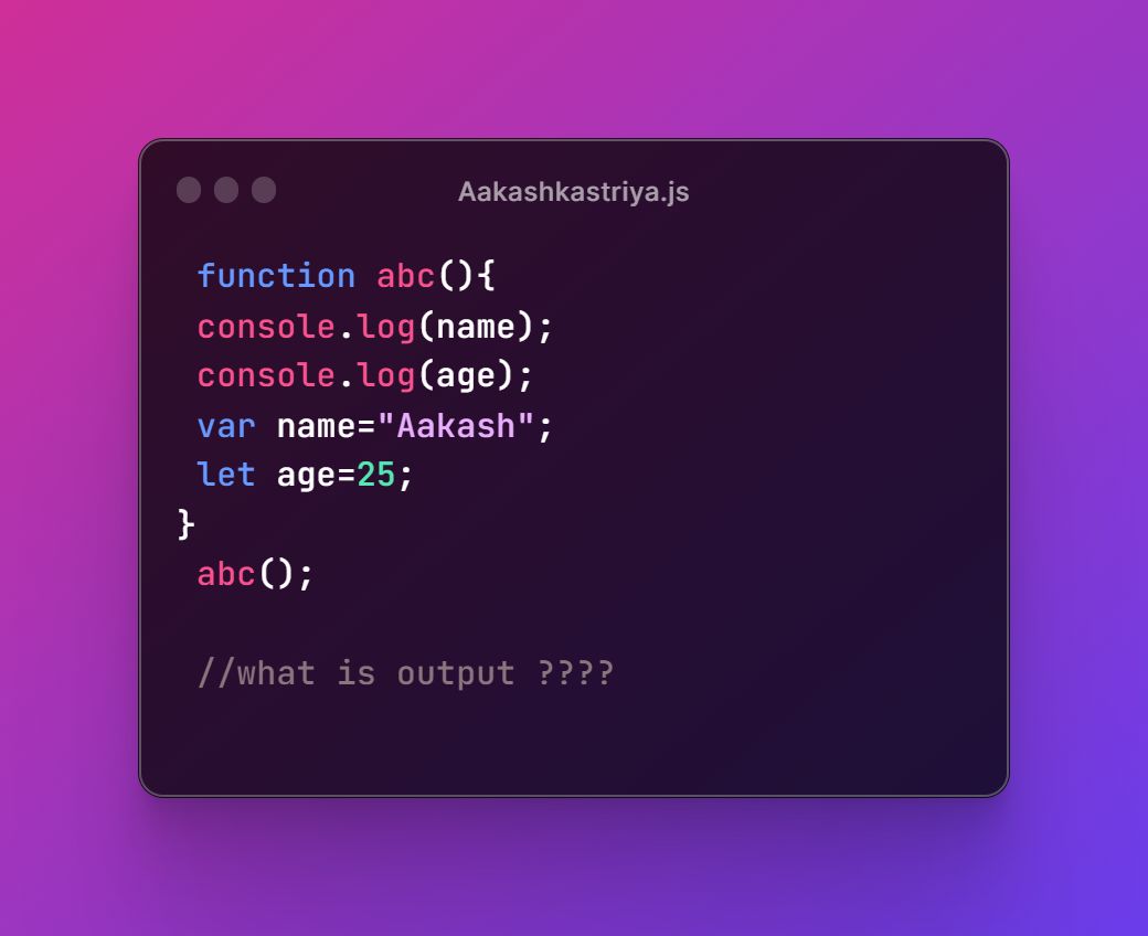 Aakash Kasturiya on LinkedIn: #javascript #js #coding #task #output # ... Aakash Kasturiya on LinkedIn: #javascript #js #coding #task #output # ...