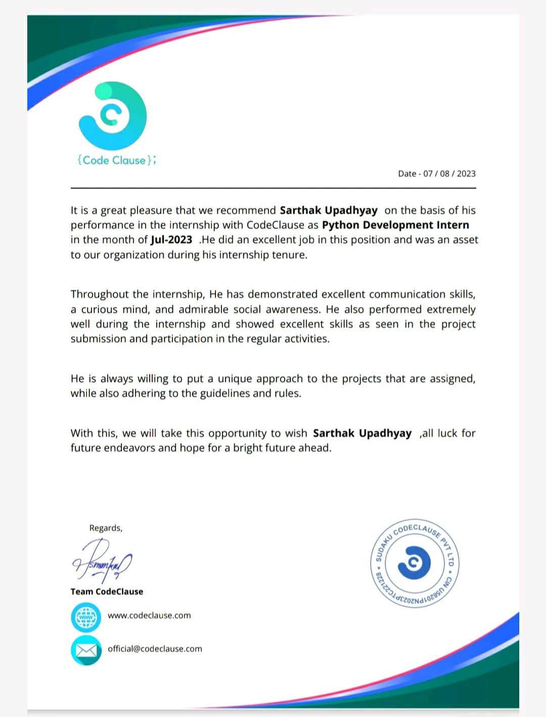 Sarthak Upadhyay on LinkedIn: #development #connections #python # ... Sarthak Upadhyay on LinkedIn: #development #connections #python # ...