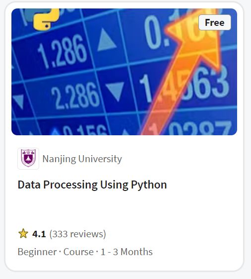 Python Coding on LinkedIn: Data Processing Using Python (Free Course ... Python Coding on LinkedIn: Data Processing Using Python (Free Course ...