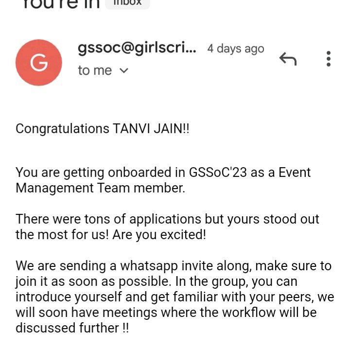 Tanvi Jain on LinkedIn: #gssoc #team #girlscriptsummerofcode #event # ... Tanvi Jain on LinkedIn: #gssoc #team #girlscriptsummerofcode #event # ...