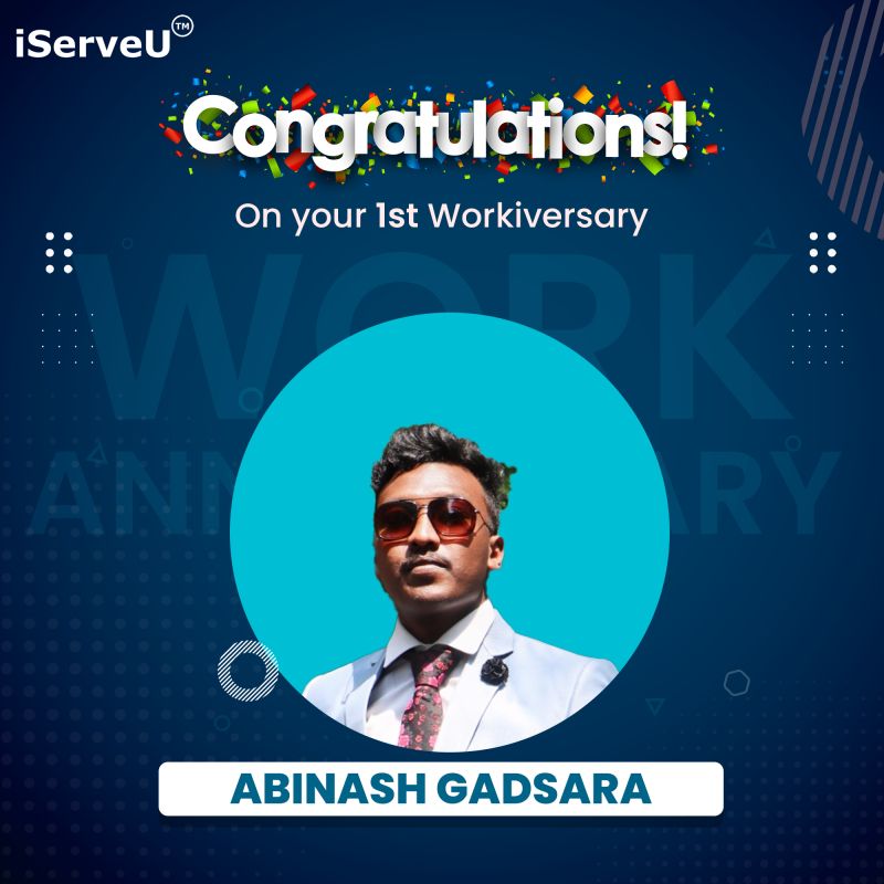 iServeU on LinkedIn: Congratulations, Abinash Gadsara, on 1st year of ... iServeU on LinkedIn: Congratulations, Abinash Gadsara, on 1st year of ...