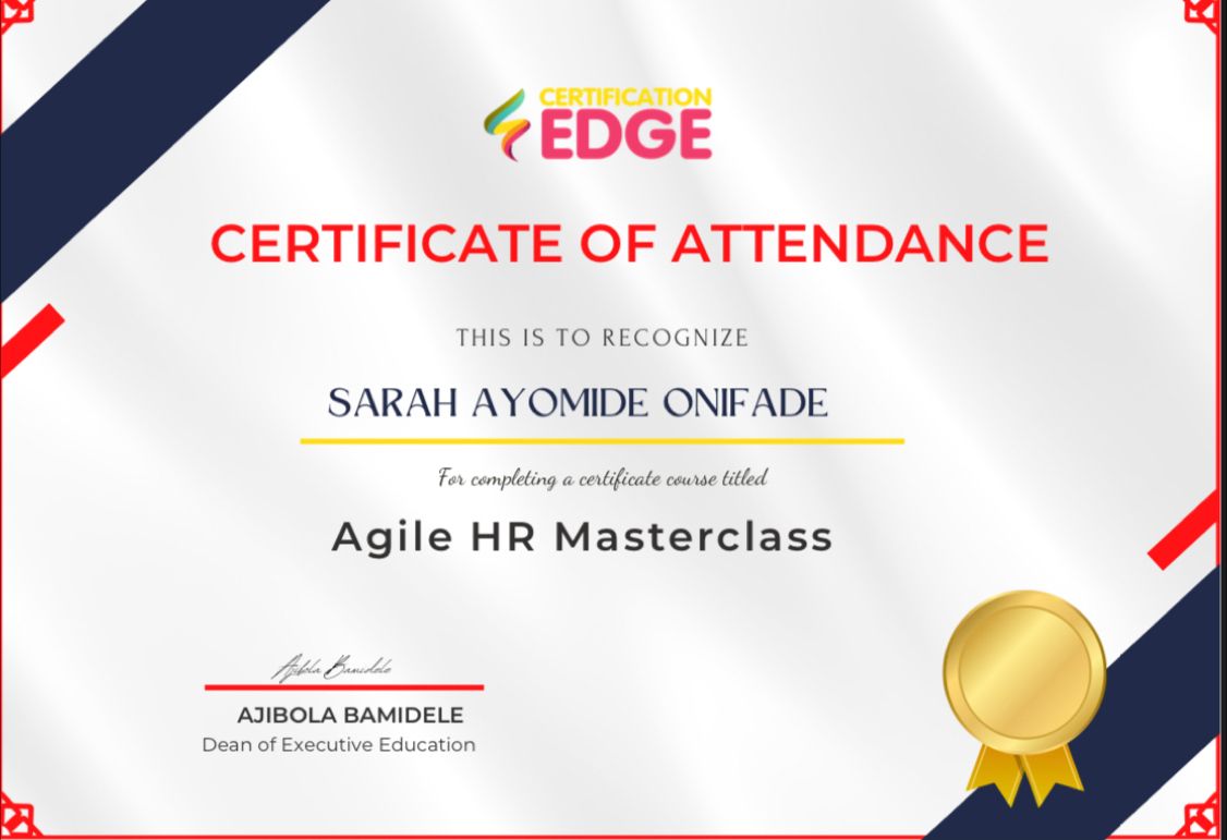 Sarah Onifade on LinkedIn: #agile #hr #organization #growth # ... Sarah Onifade on LinkedIn: #agile #hr #organization #growth # ...