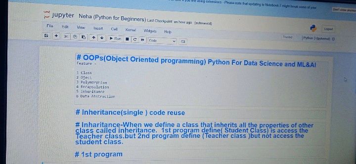Neha Upadhyay on LinkedIn: #artificial #python #oops #beginners #life Neha Upadhyay on LinkedIn: #artificial #python #oops #beginners #life
