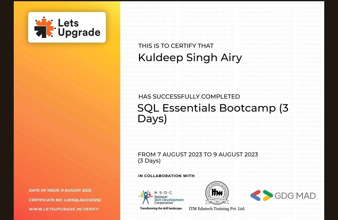 Kuldeep Singh Airy on LinkedIn: #sqlmasterclass #mysql Kuldeep Singh Airy on LinkedIn: #sqlmasterclass #mysql