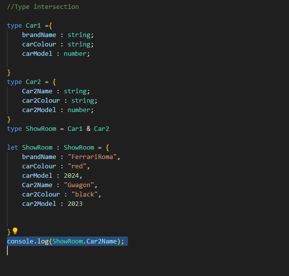 MALIHA HAROON on LinkedIn: #typeintersection #typescript MALIHA HAROON on LinkedIn: #typeintersection #typescript