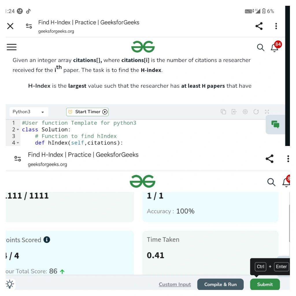 #dsa #geeksforgeeks #codingjourney #problemsolving | Aman Mehta #dsa #geeksforgeeks #codingjourney #problemsolving | Aman Mehta