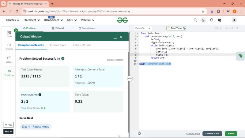 #dsa #codingchallenge #problemsolving #geeksforgeeks #160daysofcode ... #dsa #codingchallenge #problemsolving #geeksforgeeks #160daysofcode ...