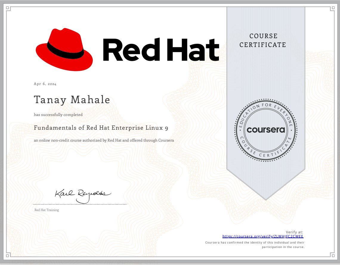 Tanay Mahale on LinkedIn: #redhat #linux #networking #redhatlinux # ... Tanay Mahale on LinkedIn: #redhat #linux #networking #redhatlinux # ...