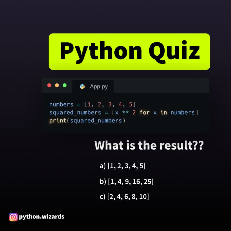 Python Wizards on LinkedIn: #pythonprogramming #pythonquiz # ... Python Wizards on LinkedIn: #pythonprogramming #pythonquiz # ...