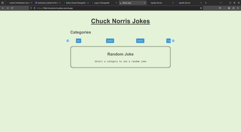 Building a Chuck Norris Jokes app | Fidel Otieno posted on the topic ... Building a Chuck Norris Jokes app | Fidel Otieno posted on the topic ...