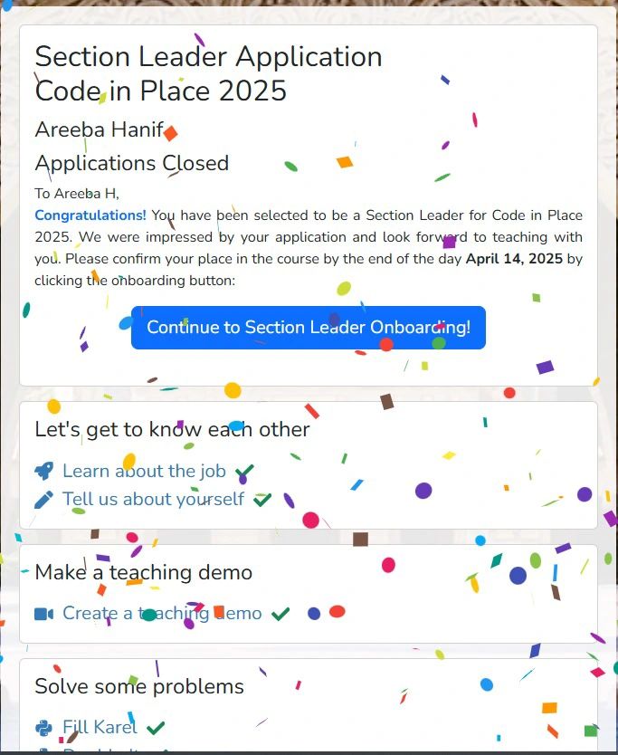 #stanfordcodeinplace #sectionleader #learningjourney #codeinplace2025 ... #stanfordcodeinplace #sectionleader #learningjourney #codeinplace2025 ...