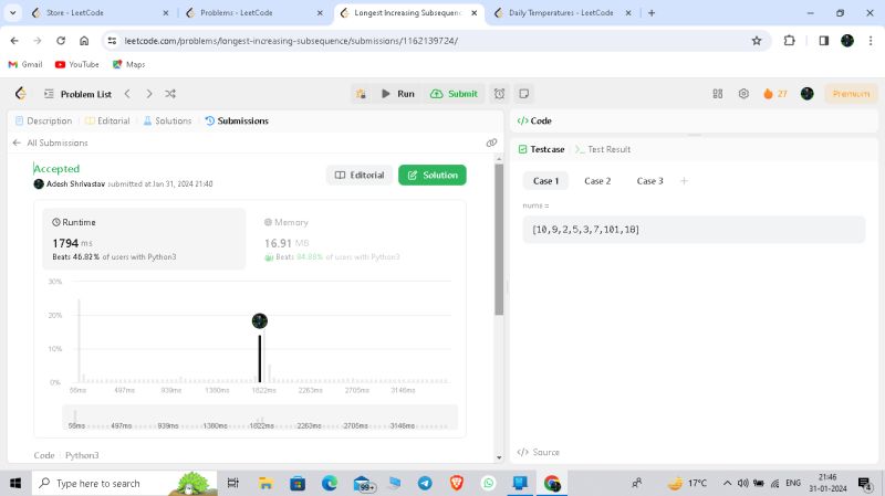 My day 27 of 75 days Leetcode challenge | Adesh Shrivastav posted on ... My day 27 of 75 days Leetcode challenge | Adesh Shrivastav posted on ...