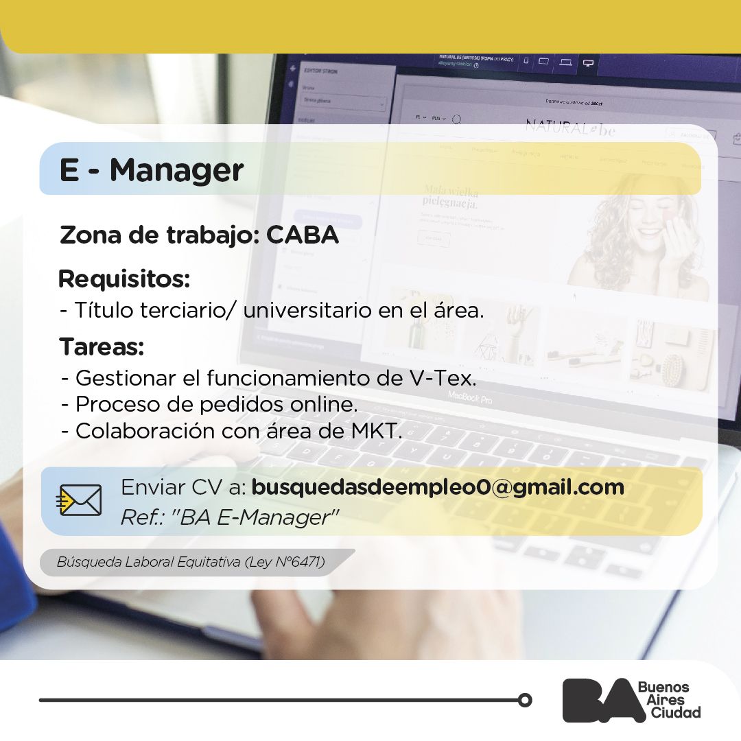 E-Manager | TrabajoBA - Secretaría de Trabajo y Empleo E-Manager | TrabajoBA - Secretaría de Trabajo y Empleo