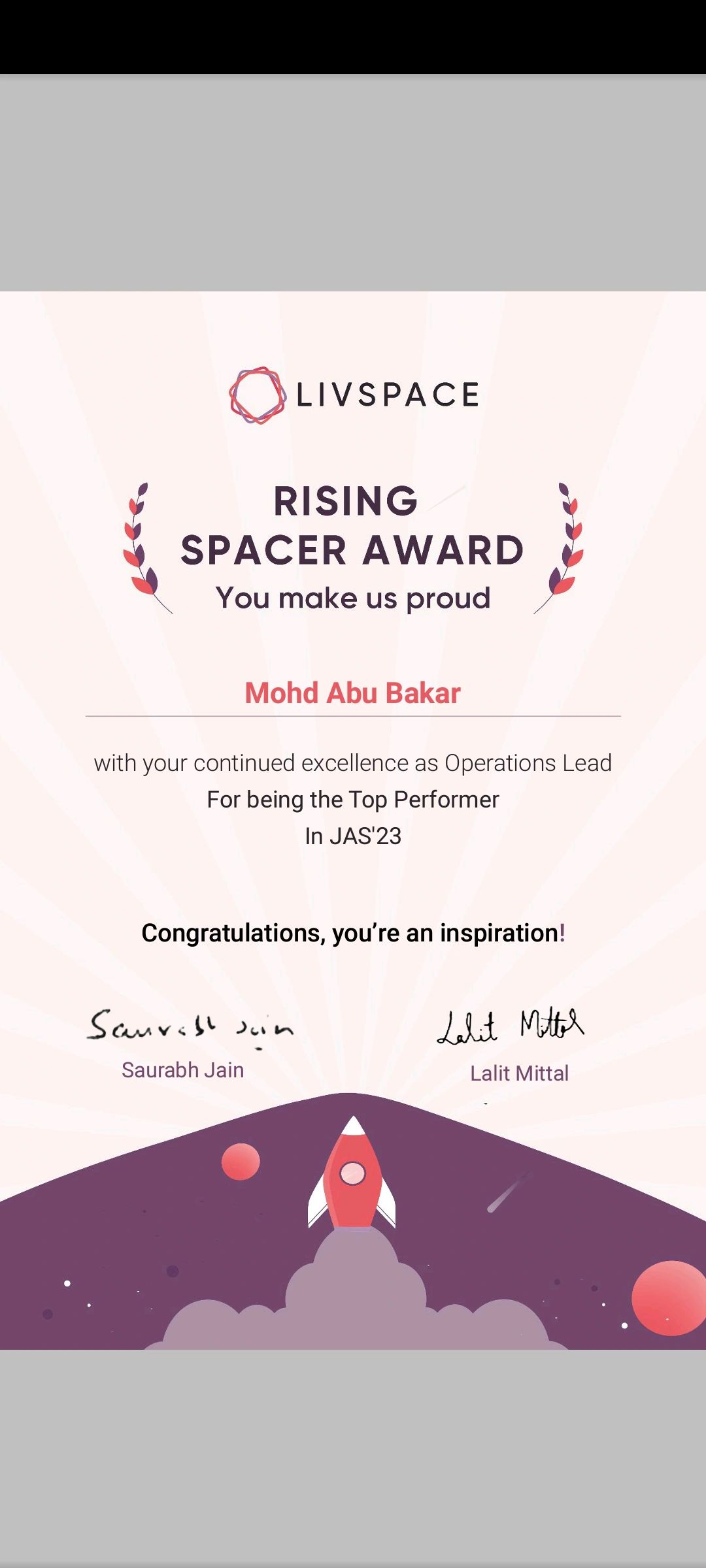 Mohd Abu Bakar on LinkedIn: #livspace Mohd Abu Bakar on LinkedIn: #livspace