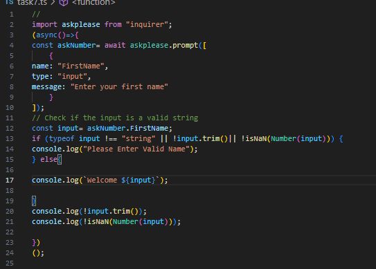 SUALEHA KHAN on LinkedIn: #nodejs #javascript #inquirerjs #codesnippet ... SUALEHA KHAN on LinkedIn: #nodejs #javascript #inquirerjs #codesnippet ...