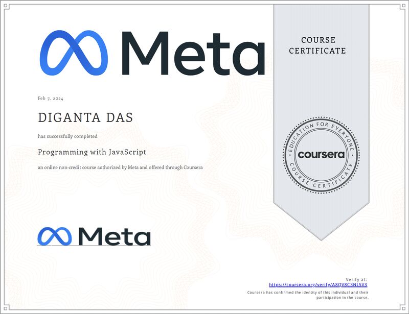 Diganta Das on LinkedIn: #javascript #webdevelopment #meta #learning # ... Diganta Das on LinkedIn: #javascript #webdevelopment #meta #learning # ...