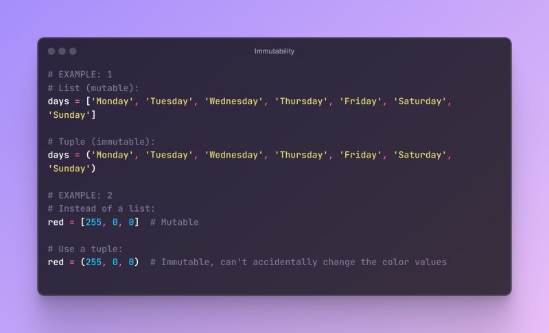 Why you need tuples in your Python code | Hamza Mughal posted on the ... Why you need tuples in your Python code | Hamza Mughal posted on the ...