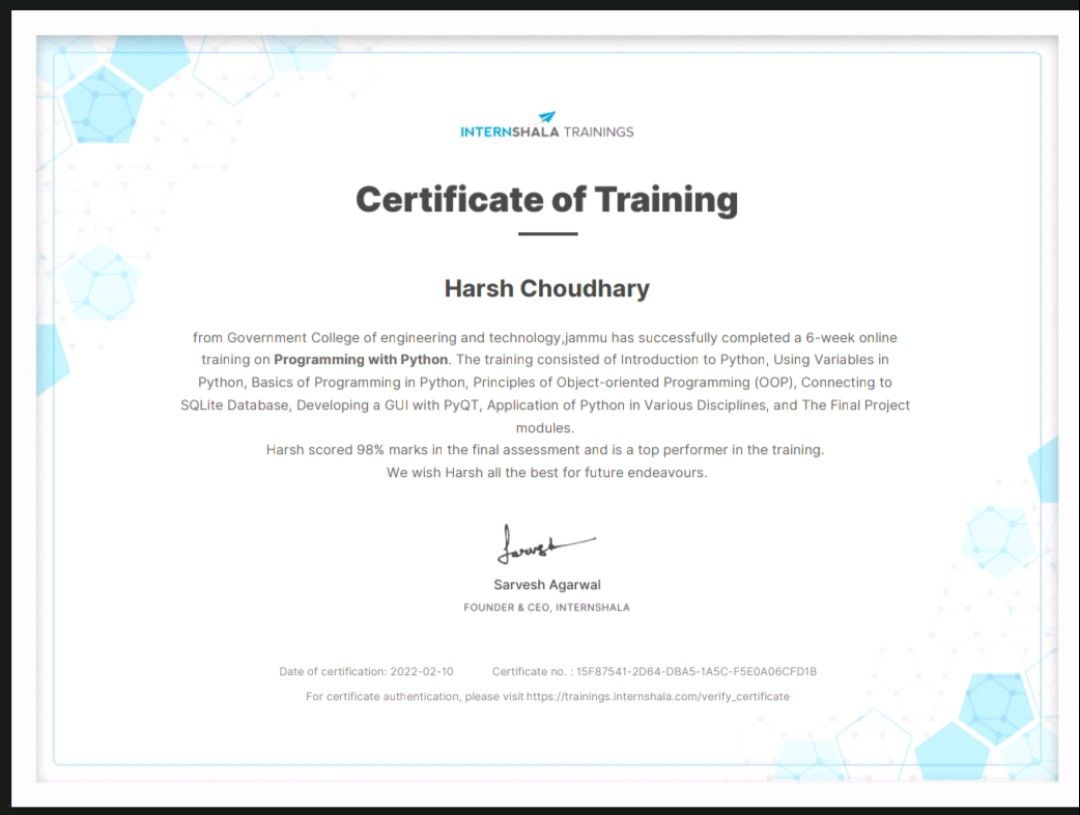 Harsh Choudhary on LinkedIn: #python #programming Harsh Choudhary on LinkedIn: #python #programming