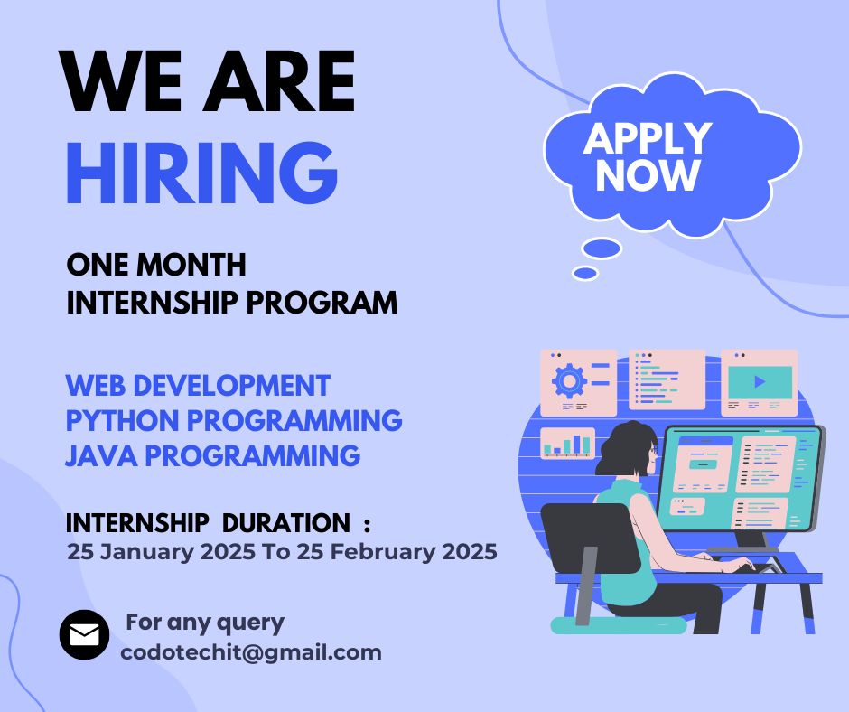 #codotech #internship #wearehiring #internship #wearehiring… | CODOTECH #codotech #internship #wearehiring #internship #wearehiring… | CODOTECH