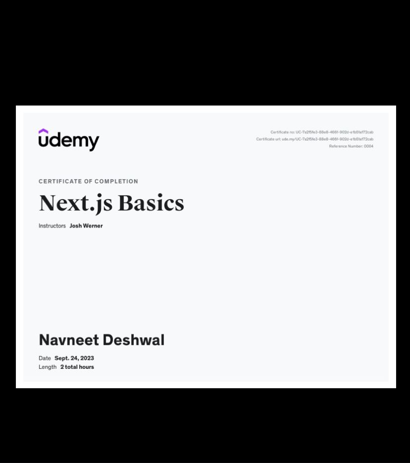 Navneet Singh Deshwal on LinkedIn: #nextjs #webdevelopment #learningjourney Navneet Singh Deshwal on LinkedIn: #nextjs #webdevelopment #learningjourney