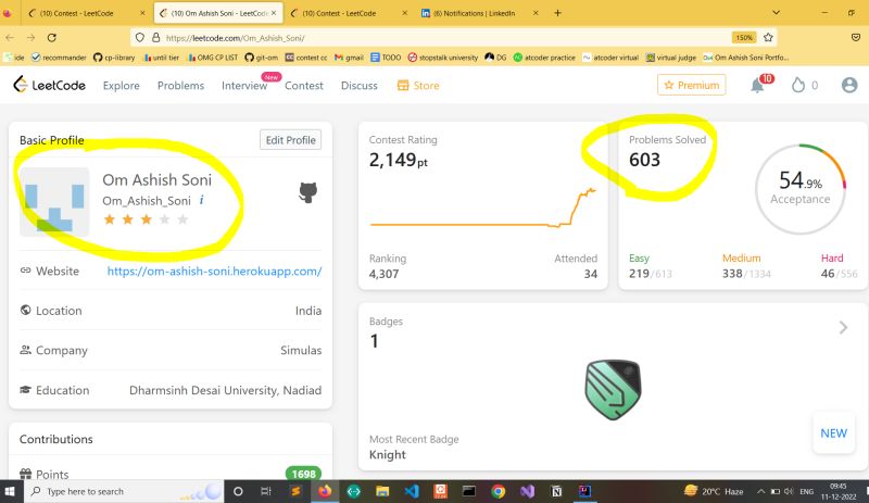 #leetcode #consistency | Om Soni #leetcode #consistency | Om Soni