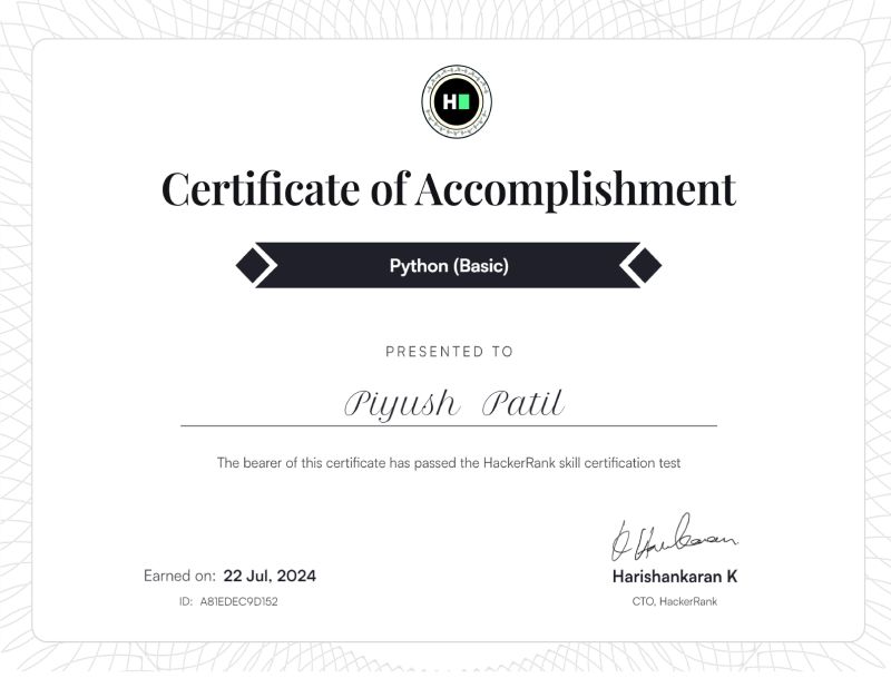 Piyush Patil on LinkedIn: #python #programming #problemsolving # ... Piyush Patil on LinkedIn: #python #programming #problemsolving # ...