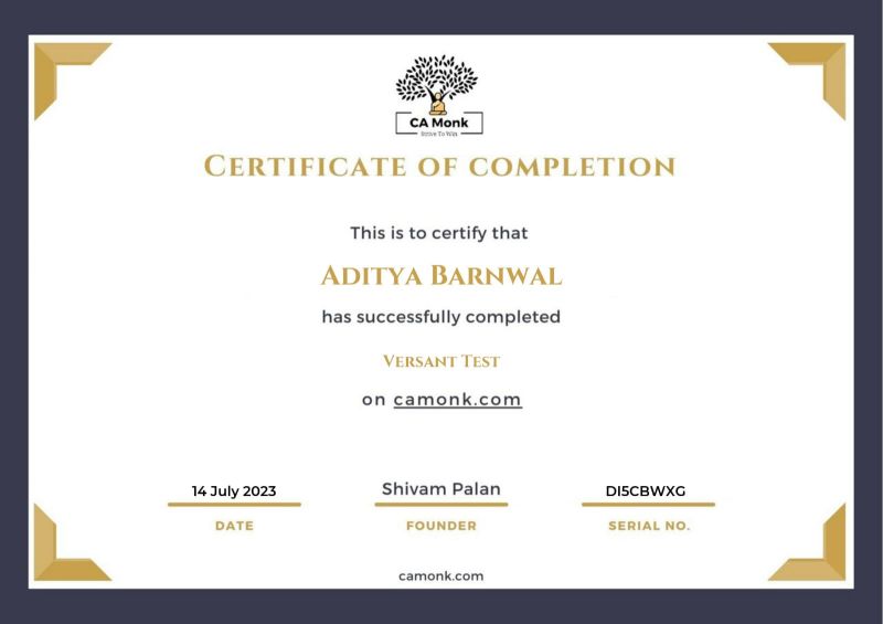 CA Aditya Barnwal on LinkedIn: #camonk #certification #cafresher # ... CA Aditya Barnwal on LinkedIn: #camonk #certification #cafresher # ...
