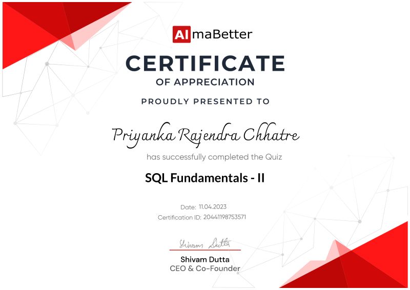 Priyanka Chhatre on LinkedIn: #sql #sqlqueries #sqldba #sqldatabase # ... Priyanka Chhatre on LinkedIn: #sql #sqlqueries #sqldba #sqldatabase # ...