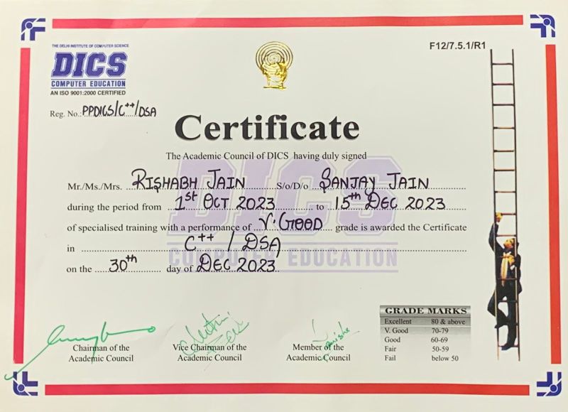 #programming #certificationachievement | Rishabh Jain #programming #certificationachievement | Rishabh Jain