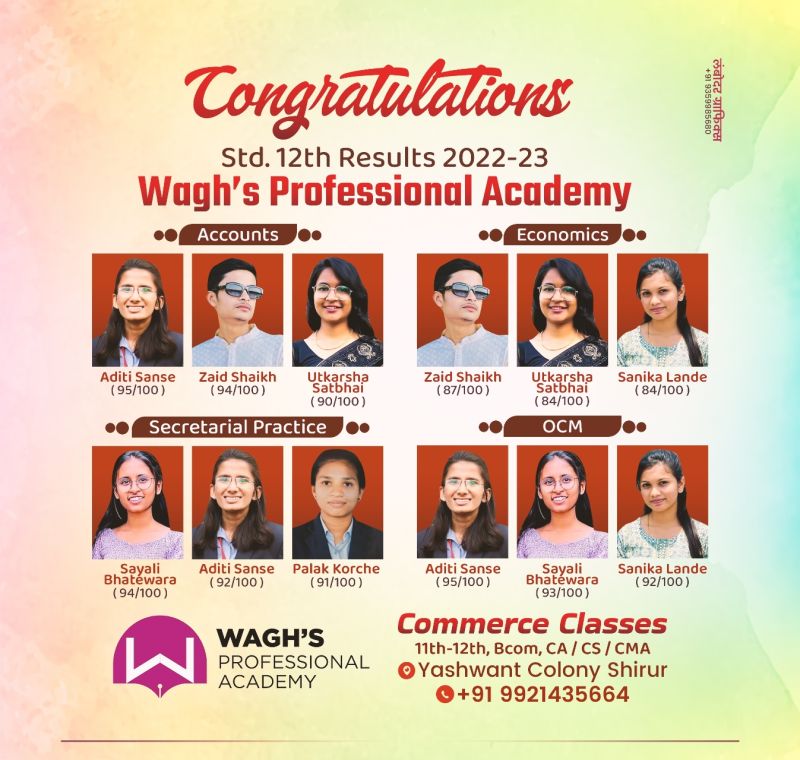 Wagh's Professional Academy on LinkedIn: Wagh's Professional Academy on LinkedIn:
