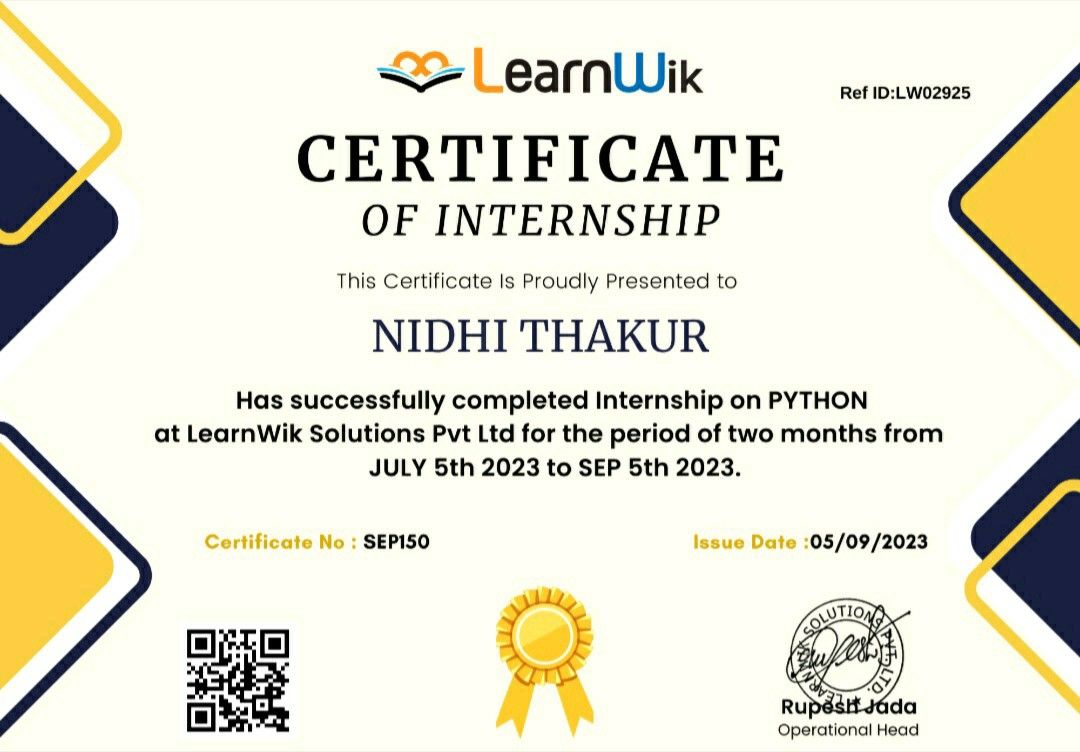 Nidhi Thakur on LinkedIn: #python #pythonlearning # ... Nidhi Thakur on LinkedIn: #python #pythonlearning # ...