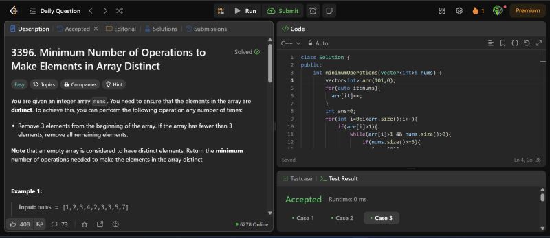 #leetcodechallenge #100daysofcode #greedyalgorithms #arrayops | Sai Bhatia #leetcodechallenge #100daysofcode #greedyalgorithms #arrayops | Sai Bhatia