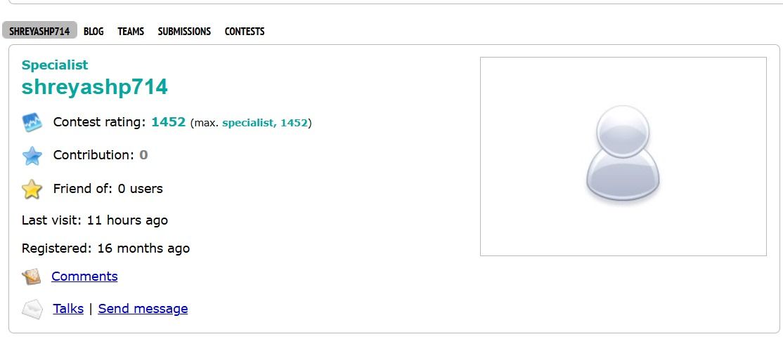 Shreyash Pandey on LinkedIn: #codeforces #dsa #mentorship # ... Shreyash Pandey on LinkedIn: #codeforces #dsa #mentorship # ...