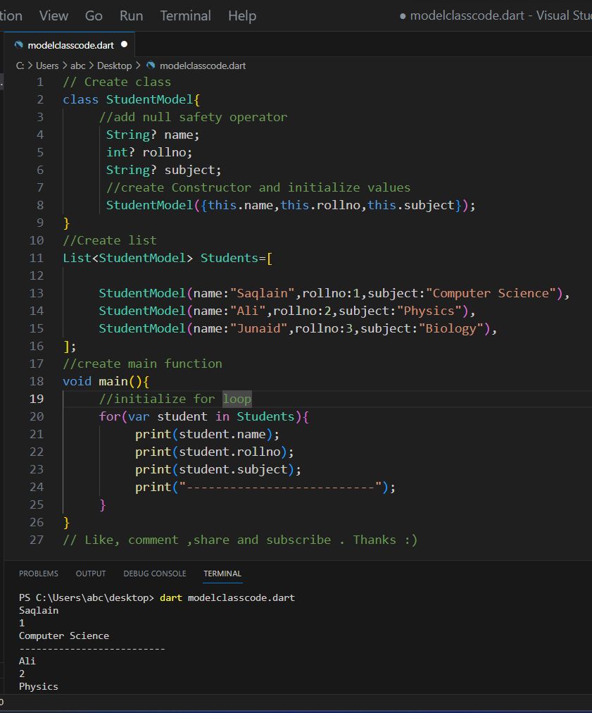 Saqlain Ali Shah on LinkedIn: #dart #flutter #dart #dartprogramming # ... Saqlain Ali Shah on LinkedIn: #dart #flutter #dart #dartprogramming # ...