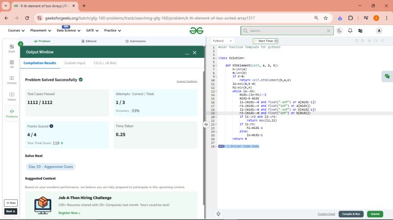 #dsa #binarysearch #codingchallenge #problemsolving #geeksforgeeks ... #dsa #binarysearch #codingchallenge #problemsolving #geeksforgeeks ...
