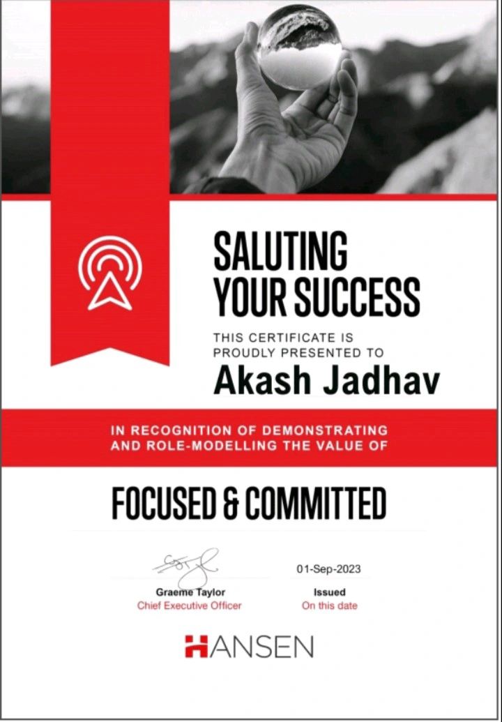 Akash Jadhav on LinkedIn: #teamwork #grateful #salutesuccess Akash Jadhav on LinkedIn: #teamwork #grateful #salutesuccess