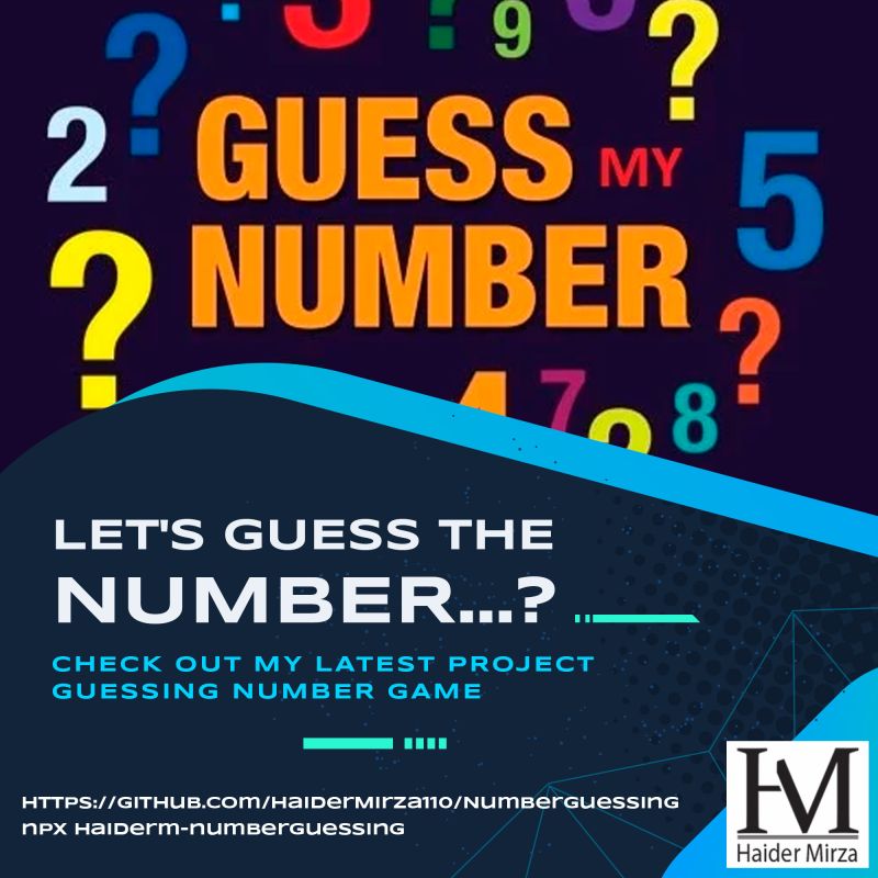 Created a Number Guessing game using Typescript and Node.js | Haider ... Created a Number Guessing game using Typescript and Node.js | Haider ...