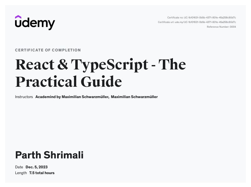 Parth Shrimali on LinkedIn: #react #typescript #webdevelopment # ... Parth Shrimali on LinkedIn: #react #typescript #webdevelopment # ...