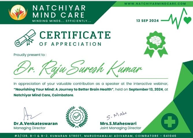 Dr. Raju Suresh Kumar, Ph.D on LinkedIn: #neuroscience #brain #webinar Dr. Raju Suresh Kumar, Ph.D on LinkedIn: #neuroscience #brain #webinar