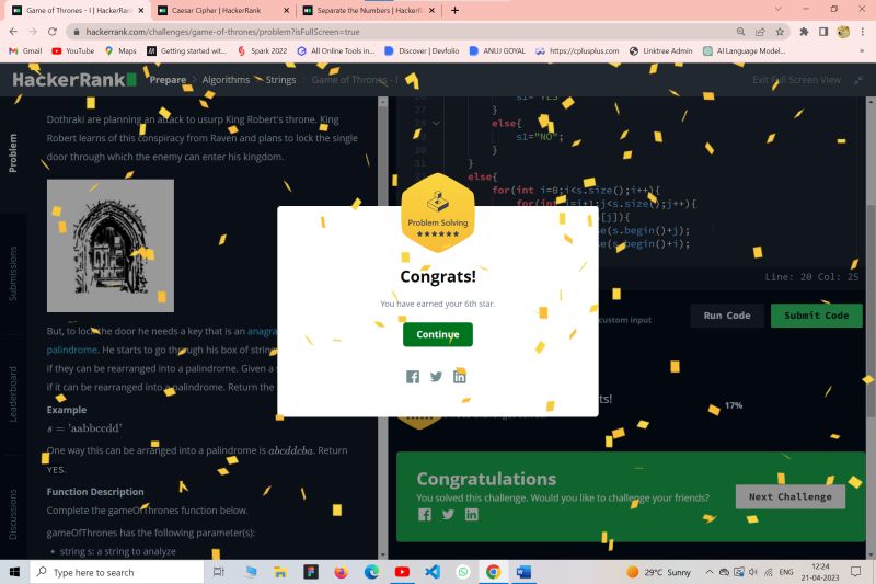 Himanshu Raj Tiwari on LinkedIn: #hackerrank Himanshu Raj Tiwari on LinkedIn: #hackerrank